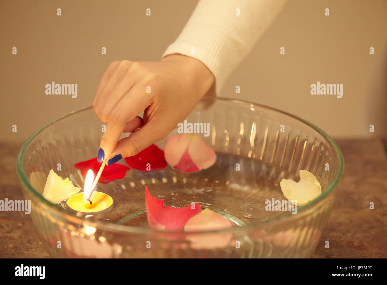 hand lighting candle Stock Photo - Alamy