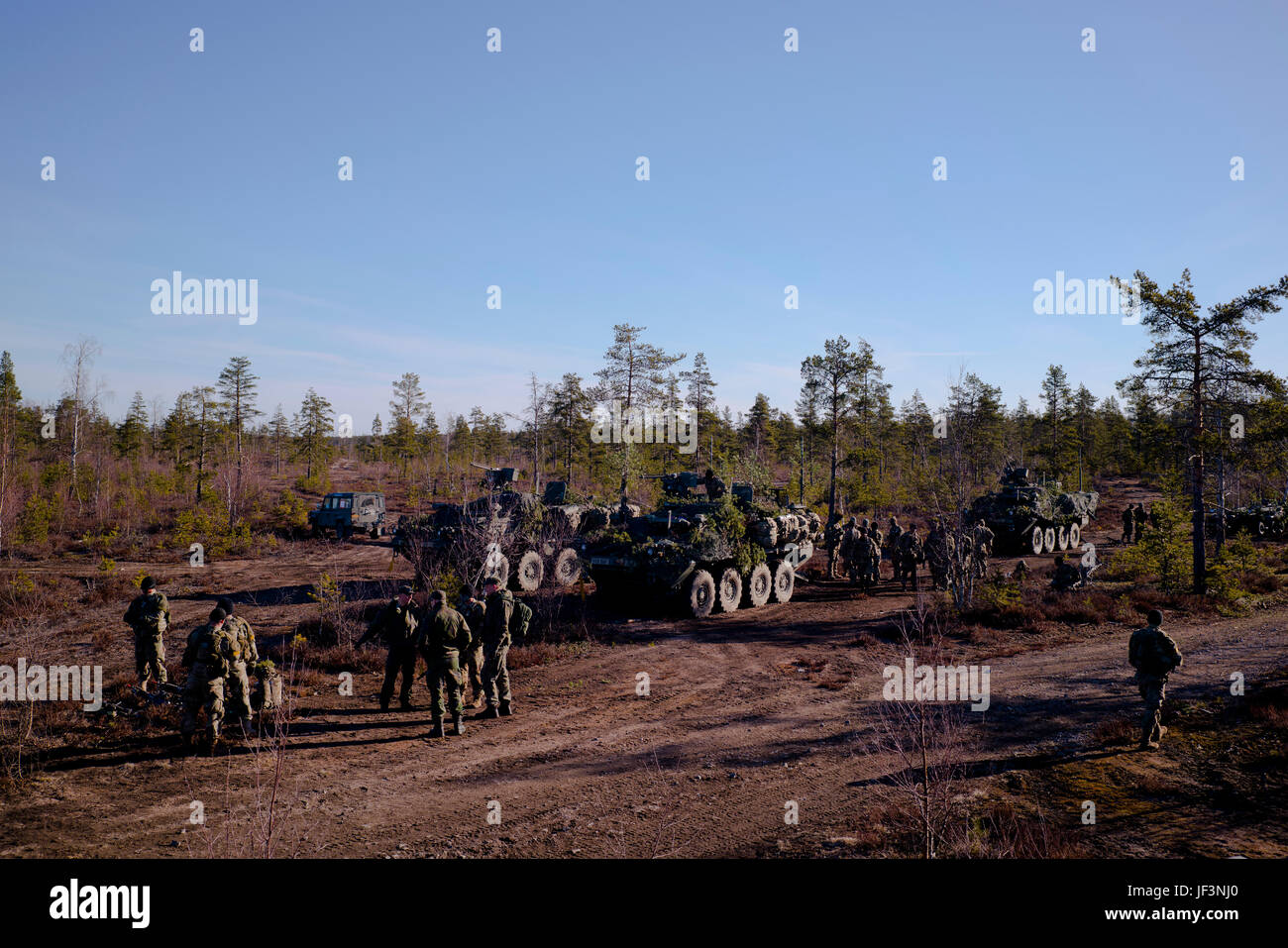 U.S. Soldiers of Apache Troop, 1st Squadron, 2nd Cavalry Regiment ...