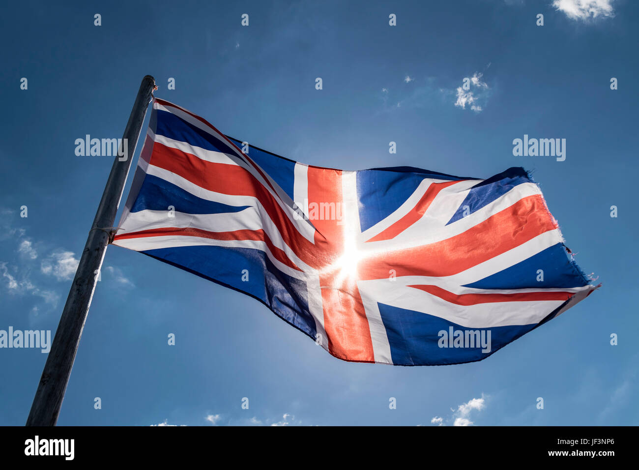 Flying the united kingdom flag hi-res stock photography and images - Alamy