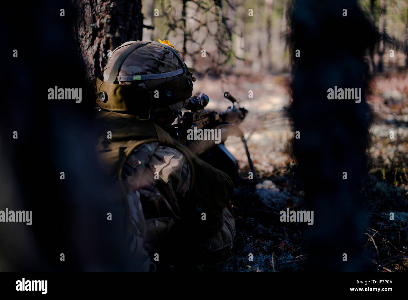 A U.S. Soldier of Apache Troop, 1st Squadron, 2nd Cavalry Regiment ...