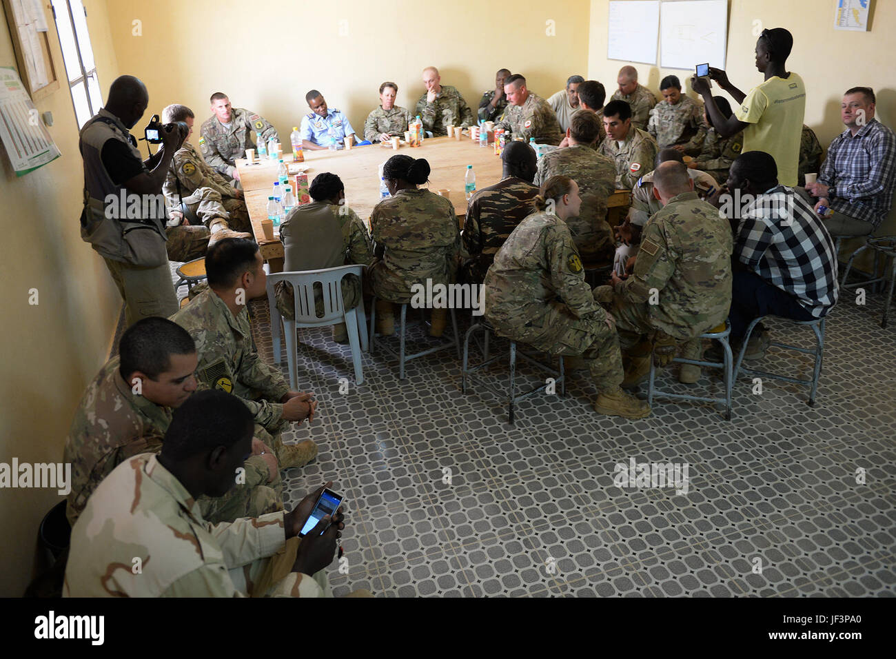 Airmen deployed to the 724th Expeditionary Air Base Squadron meet with ... Airmen deployed to the 724th Expeditionary Air Base Squadron meet with ...