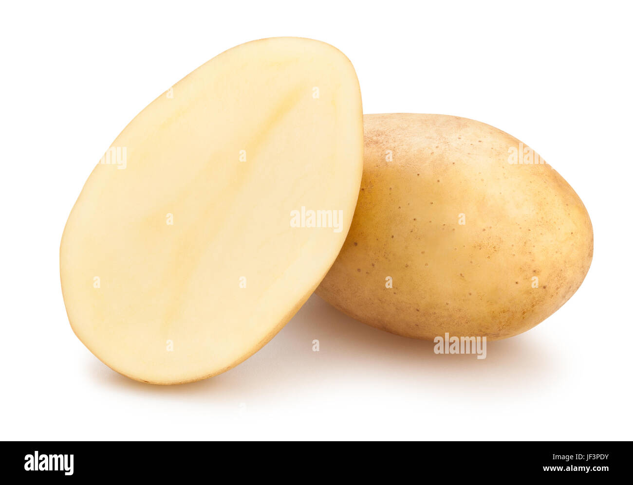 sliced potatoes isolated Stock Photo - Alamy