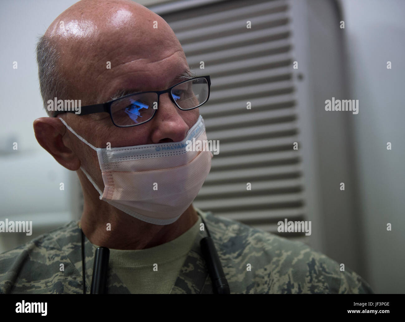 U.S. Air Force Lt. Col. Trent Payne, a dentist with the 379th ...