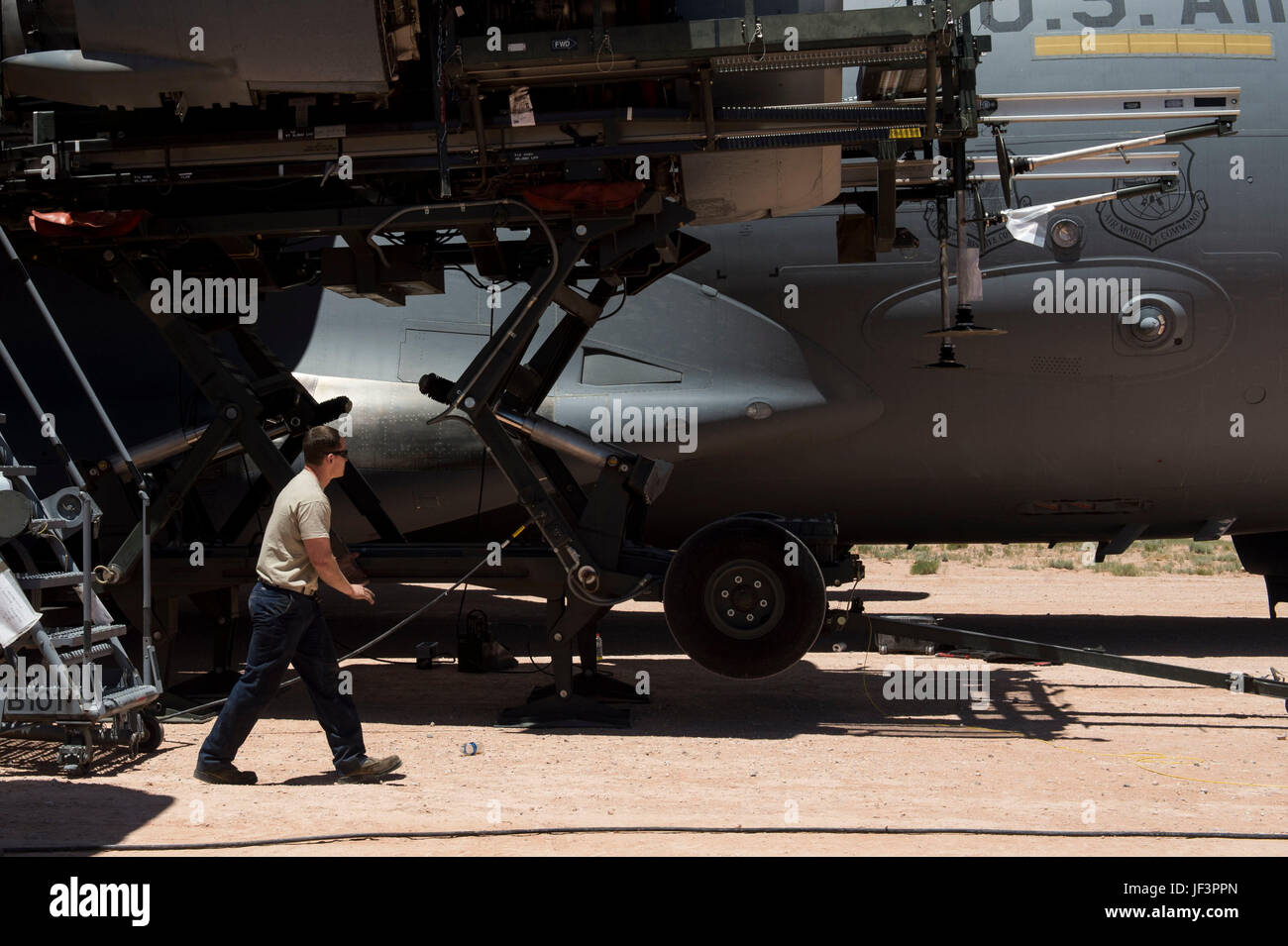 U.S. Air Force Airmen from the 437th Aircraft Maintenance Squadron ...