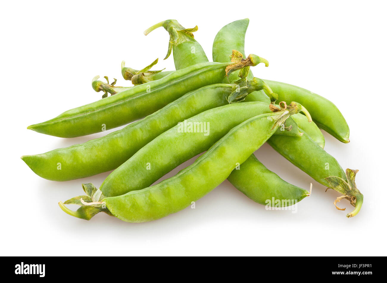 Pile peas pods white hi-res stock photography and images - Alamy