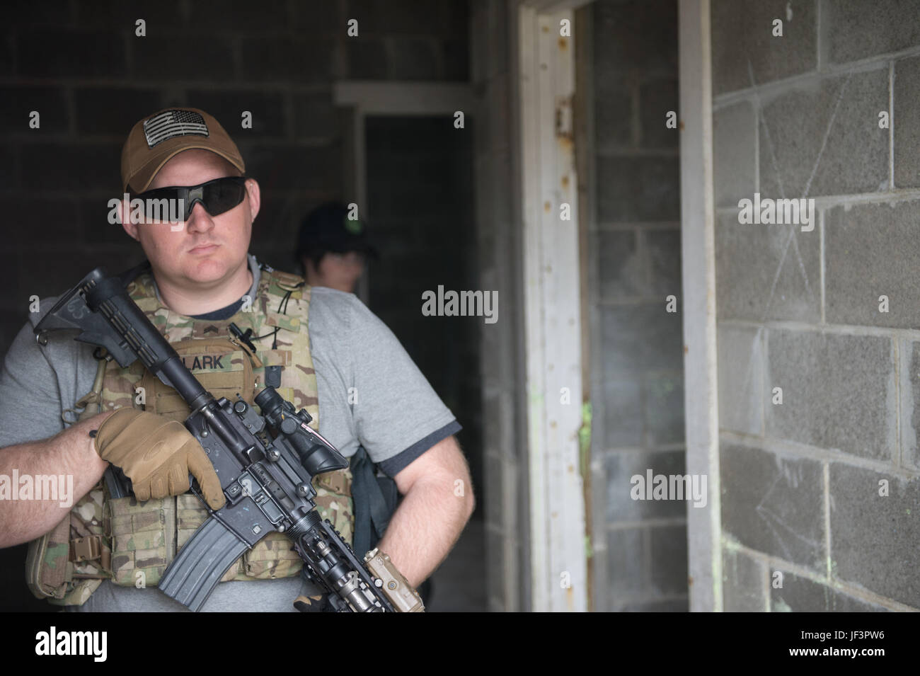 Oregon Army National Guard Sgt. Ken Clark, team leader with the 1186th ...