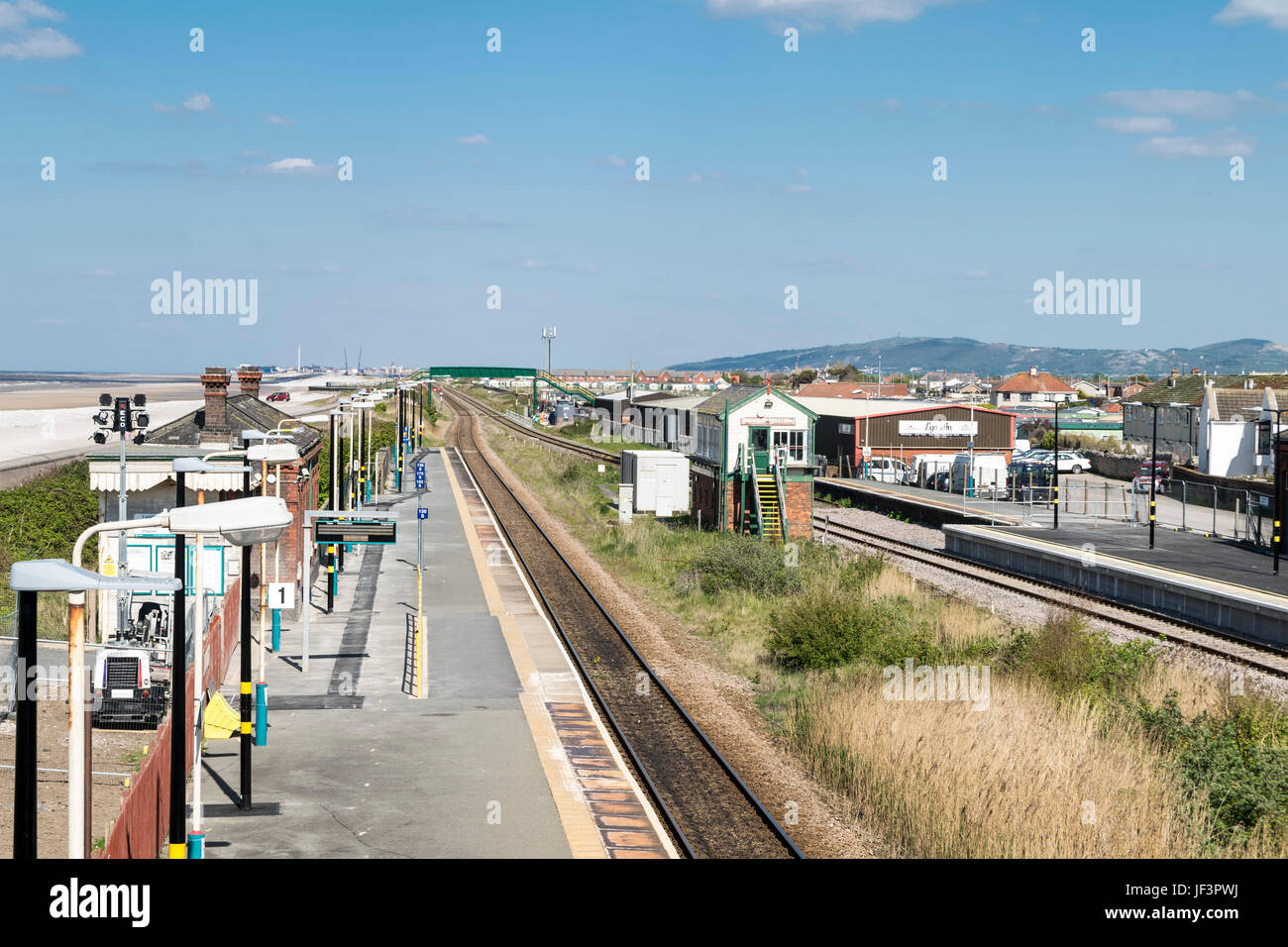 Abergele and Pensarn railway station Stock Photo - Alamy