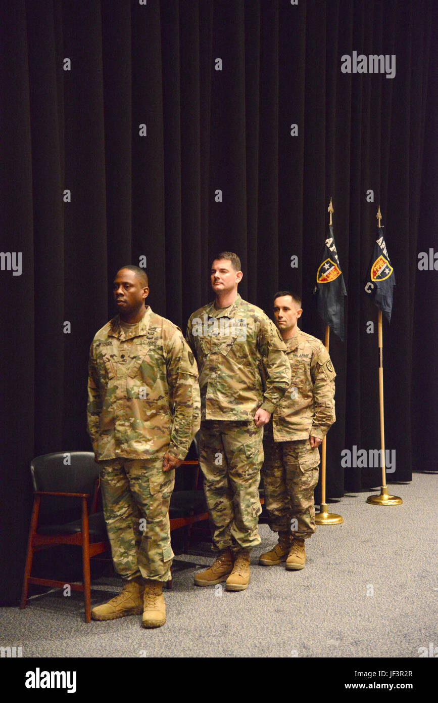 U.S. Army Lt. Col. Frank E. Jefferson (incoming Commander), Col. Jason ...