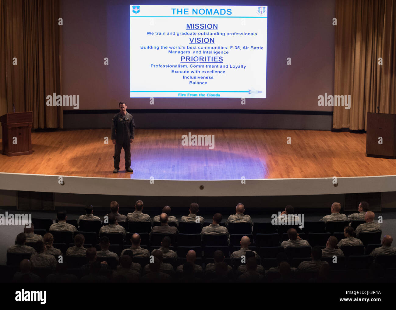 U.S. Air Force Col. Paul Moga, 33rd Fighter Wing commander, discusses ...