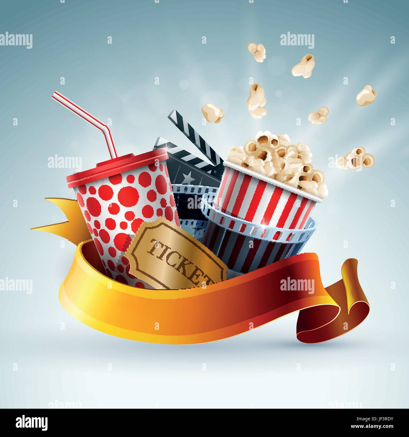 cinema, box, boxes, clapper, film, movie, movies, strip, popcorn, film ...