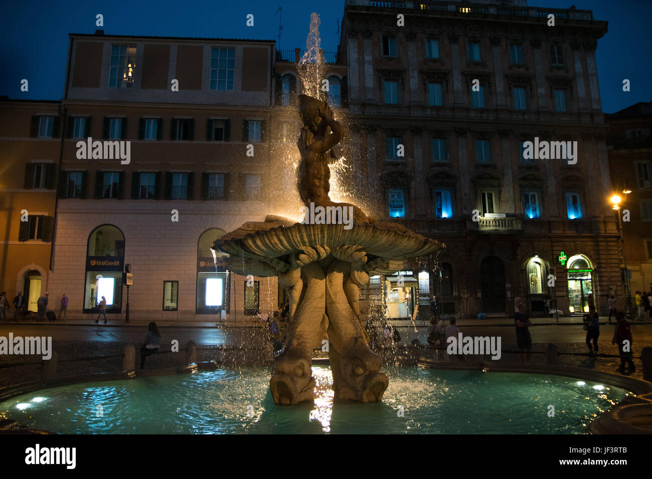 Barberini square rome by at night hi-res stock photography and images ...