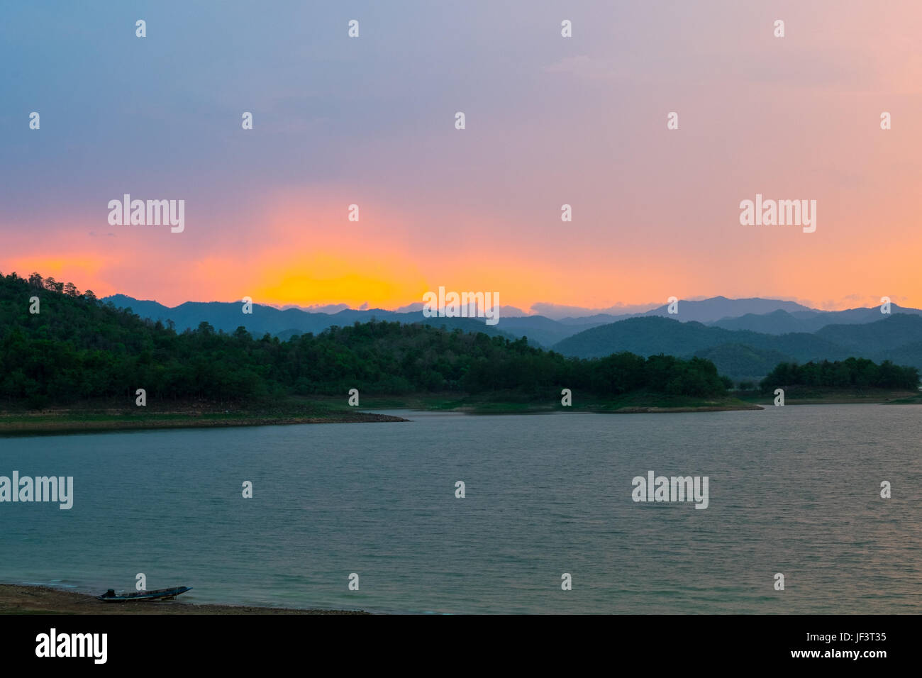 Abstract Blurred photo of landscape sunset background, blur backgrounds ...