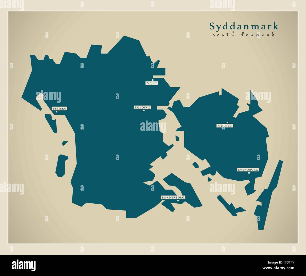 graphic, modern, modernity, denmark, card, region, vector, atlas, map ...