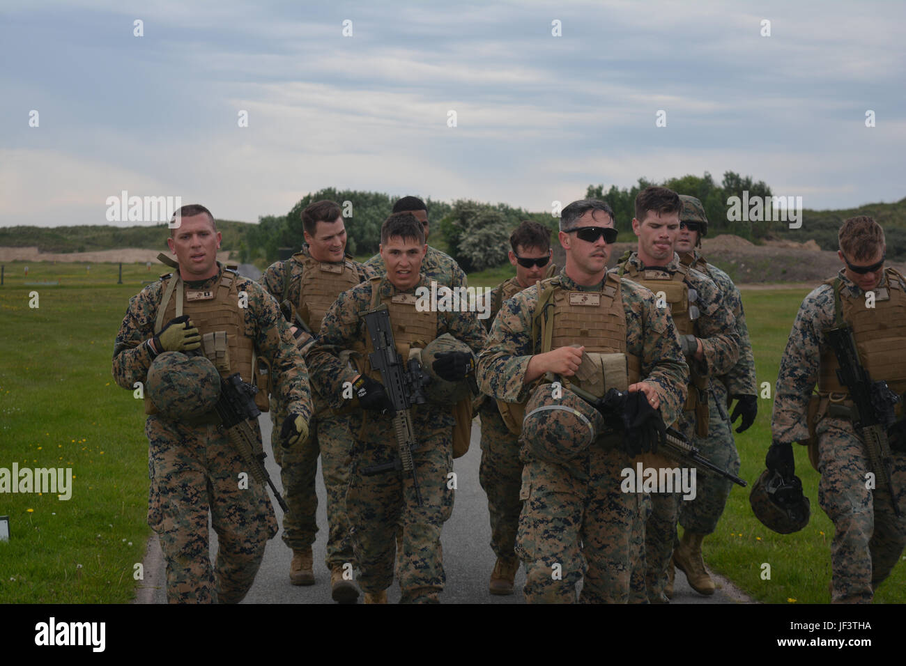 U.S. Marines with Combat Marksmanship Company, Weapons Training ...