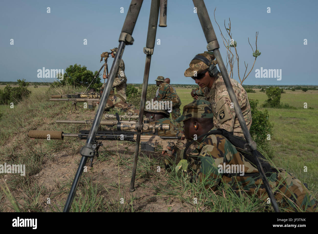 Ghana Armed Forces and U.S. Army Soldiers practice basic sniper ...