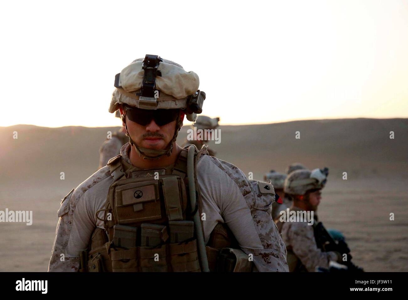 U.S. Marine Corps Cpl. Adrian Gutierrez, a squad Leader with 1st ...