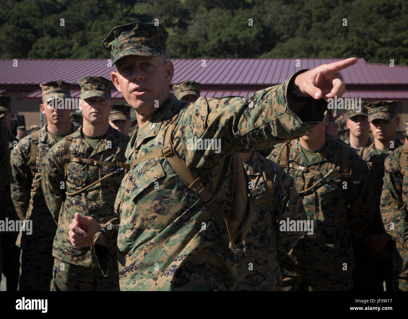 U.S. Marine Col. Christopher Gideons, the commanding officer of Special ...