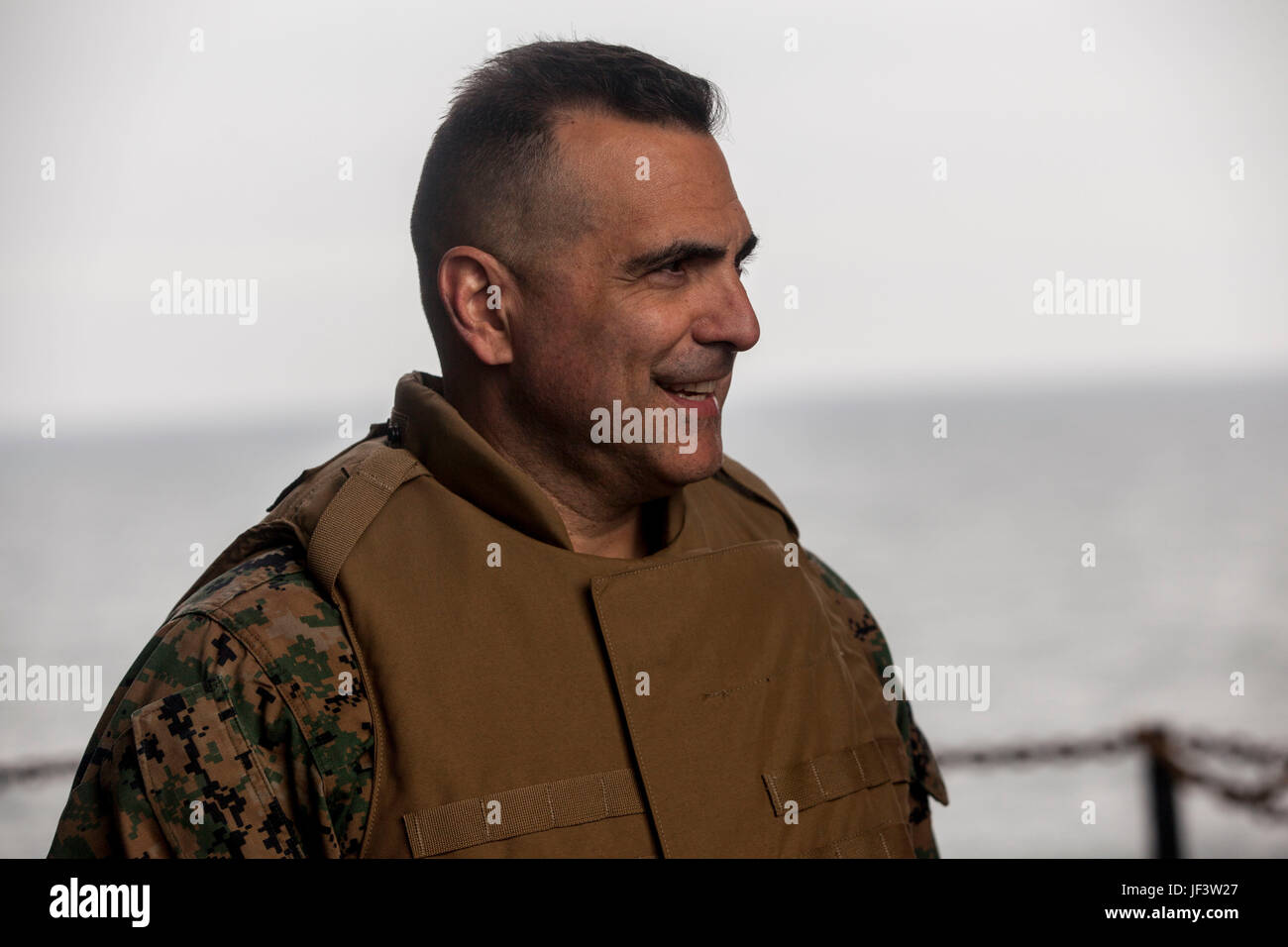 VENTSPILS, Latvia—Col. Matthew Puglisi, U.S. Marine Corps task force ...