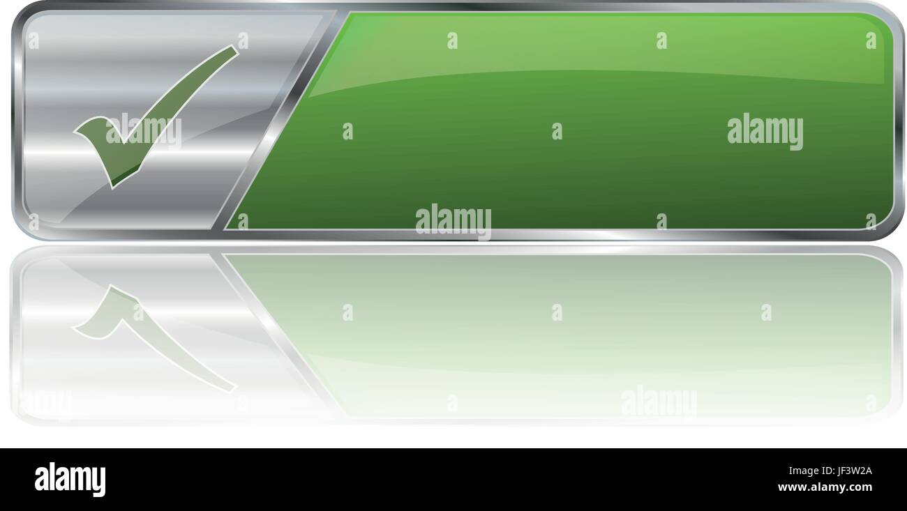 Green blank square metal button hi-res stock photography and images - Alamy