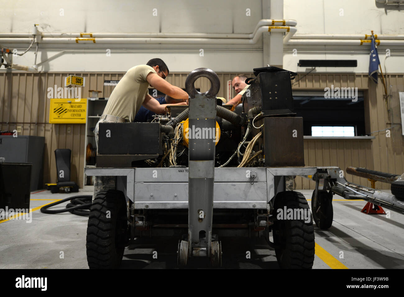 U.S. Air Force Staff Sgt. Michael Maldonado, left, and Senior Airman ...