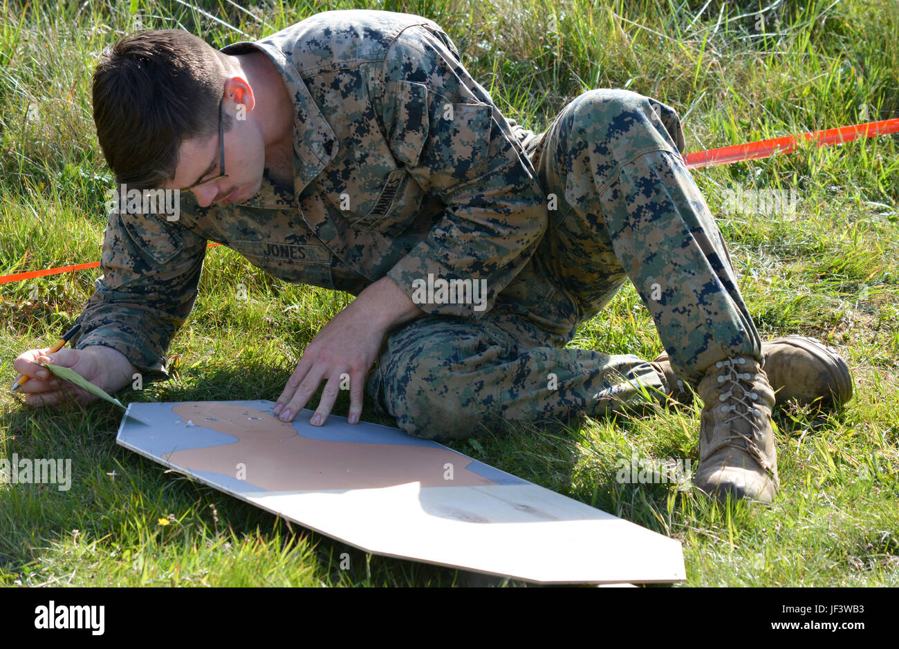 U.S. Marine Corps Cpl. Michael Jones, range tower non commissioned ...