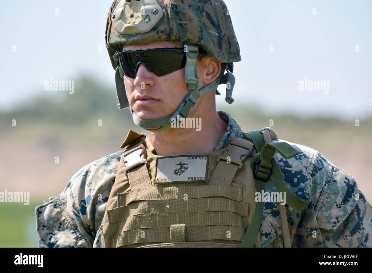 U.S. Marine Corps Sgt. Joshua Godrey, foreign weapons instructor ...