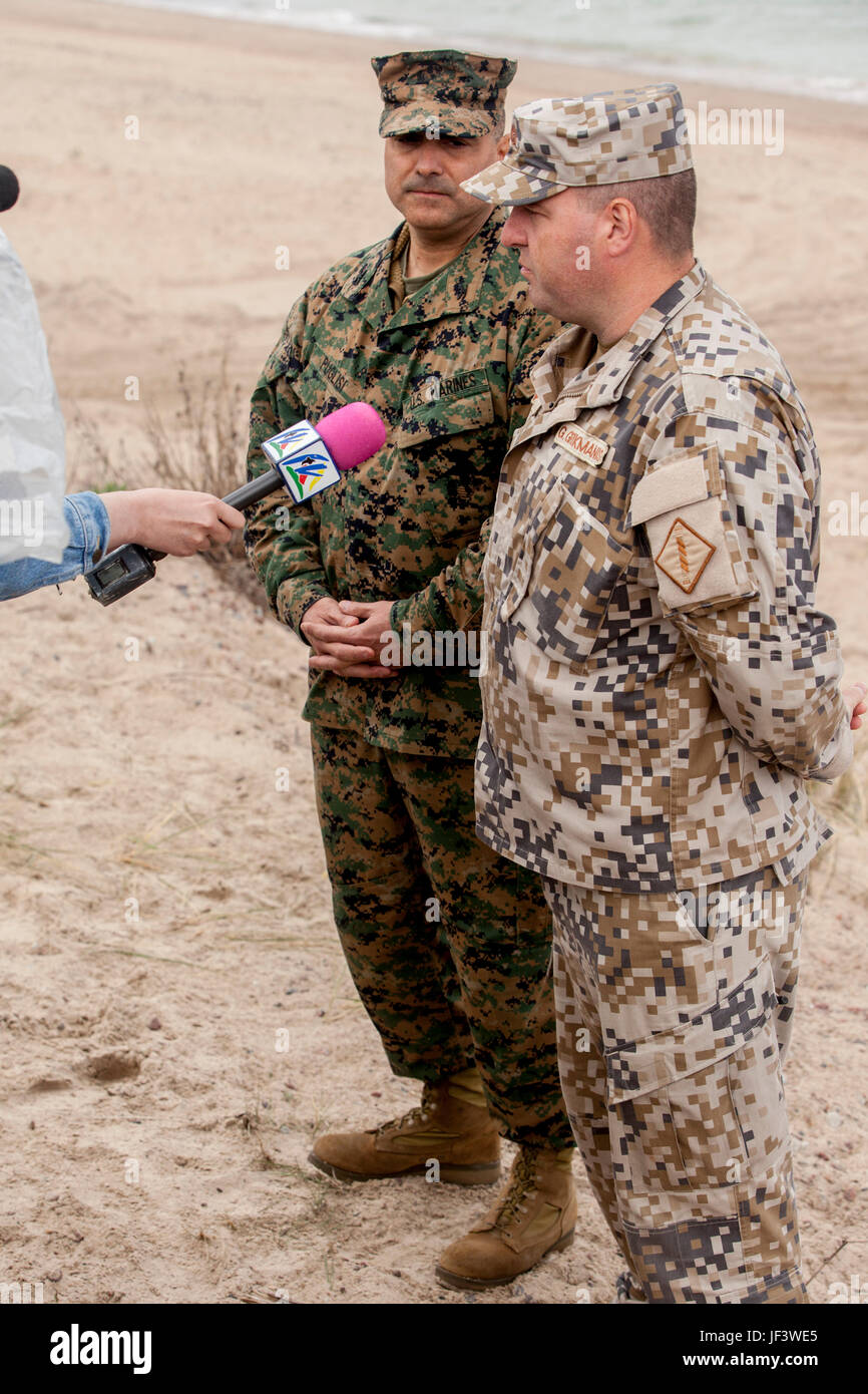 VENTSPILS, Latvia— Col. Matthew Puglisi, U.S. Marine Corps task-force ...