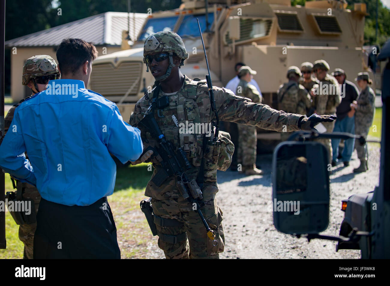 Staff Sgt. Brenton Brown, 822d Base Defense Squadron fireteam leader ...