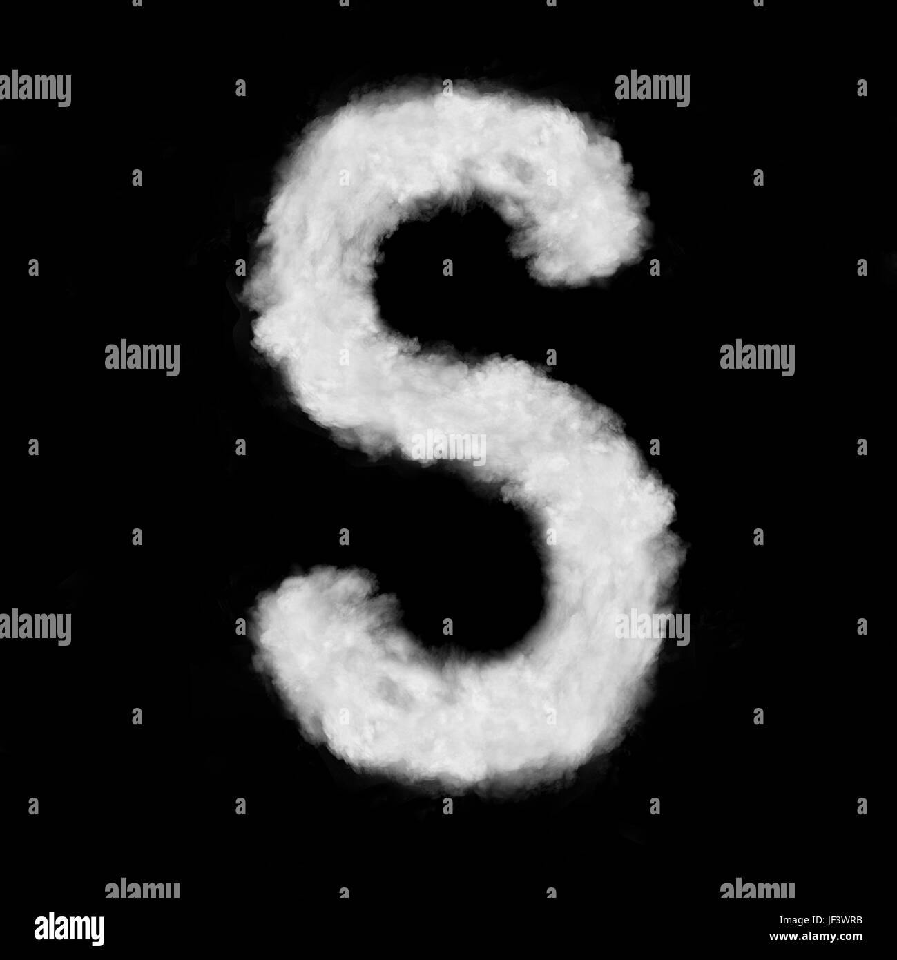 letter S made of the clouds Stock Photo - Alamy