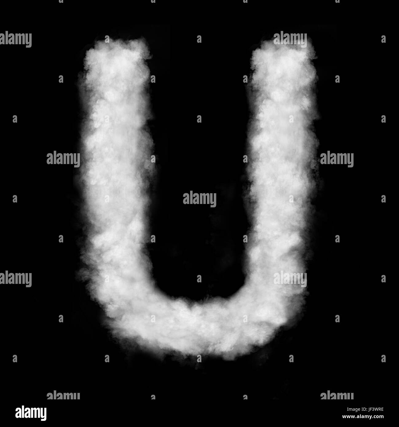 letter U made of the clouds Stock Photo - Alamy