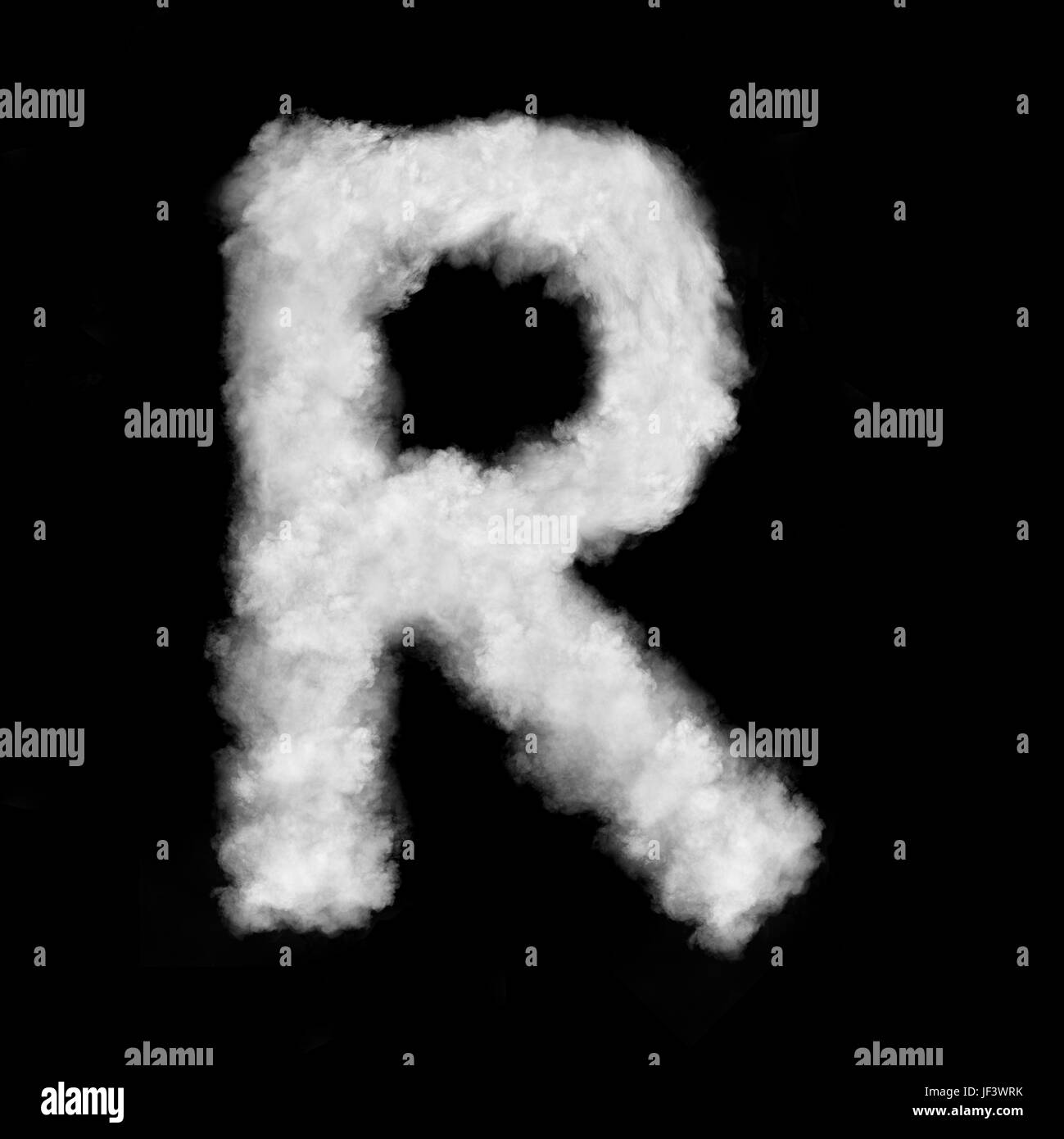 letter R made of the clouds Stock Photo - Alamy