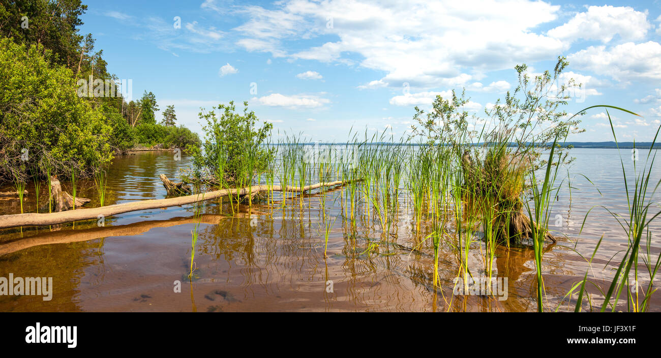 Kama river. Panorama Stock Photo - Alamy