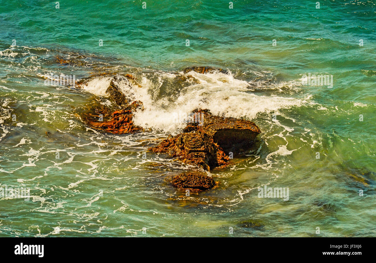All shades of blue of the Pacific ocean. The Australian coast Stock ...