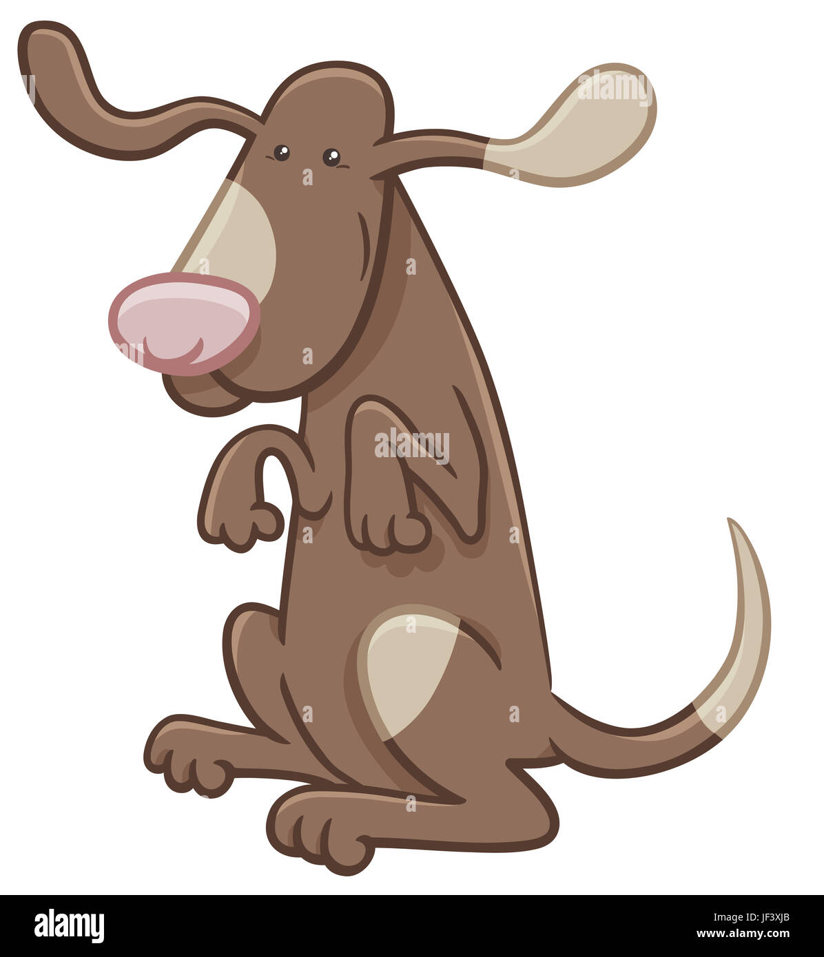 funny dog cartoon character Stock Photo - Alamy