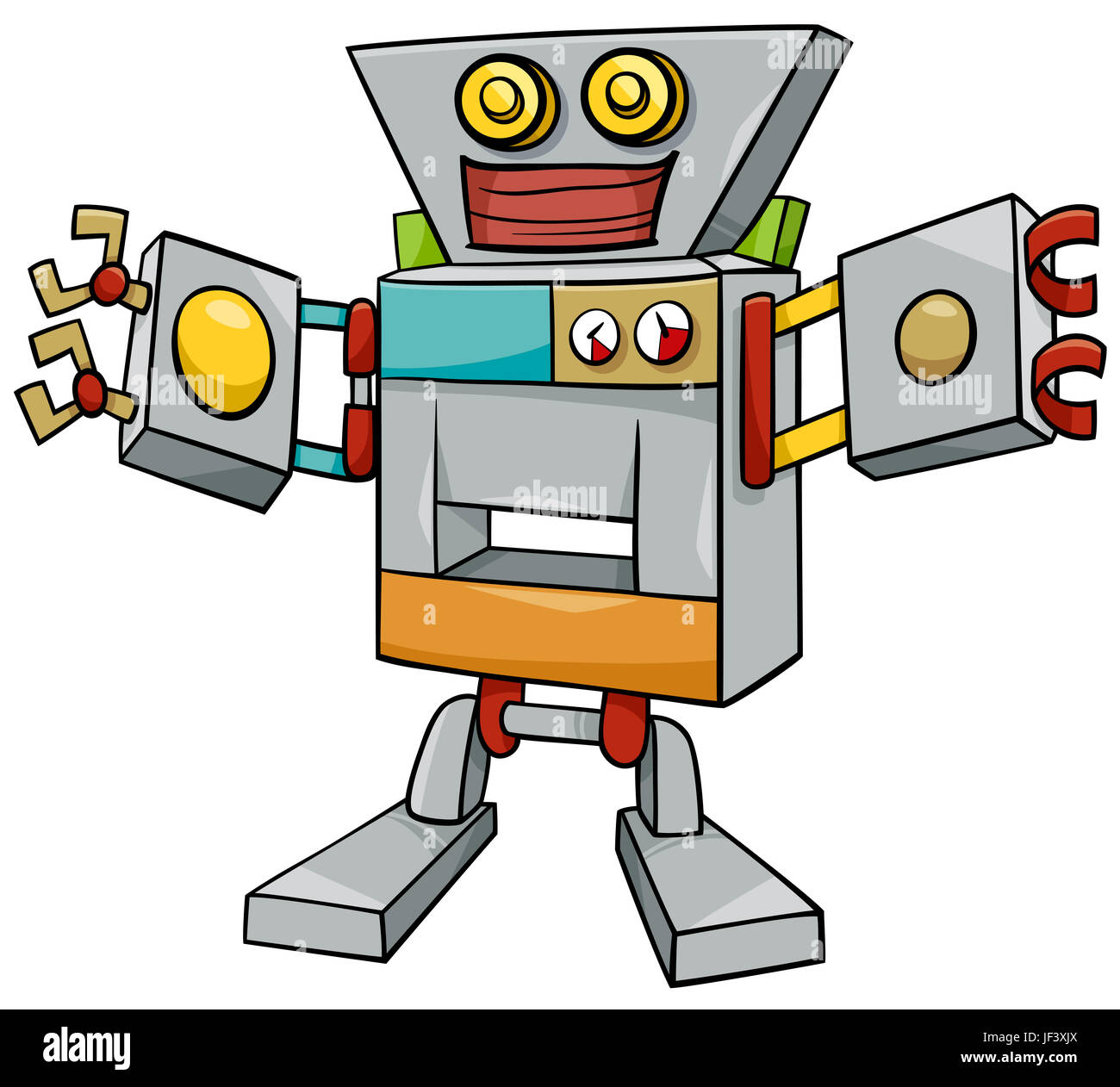 robot cartoon character Stock Photo - Alamy