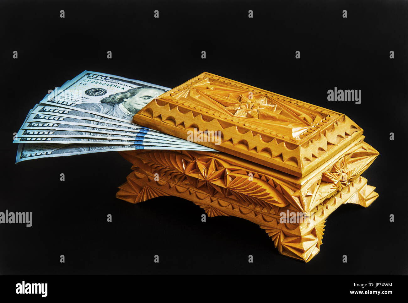 100 dollar us bills hi-res stock photography and images - Alamy