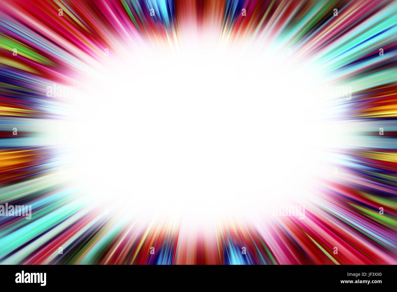Colorful starburst explosion border Stock Photo - Alamy