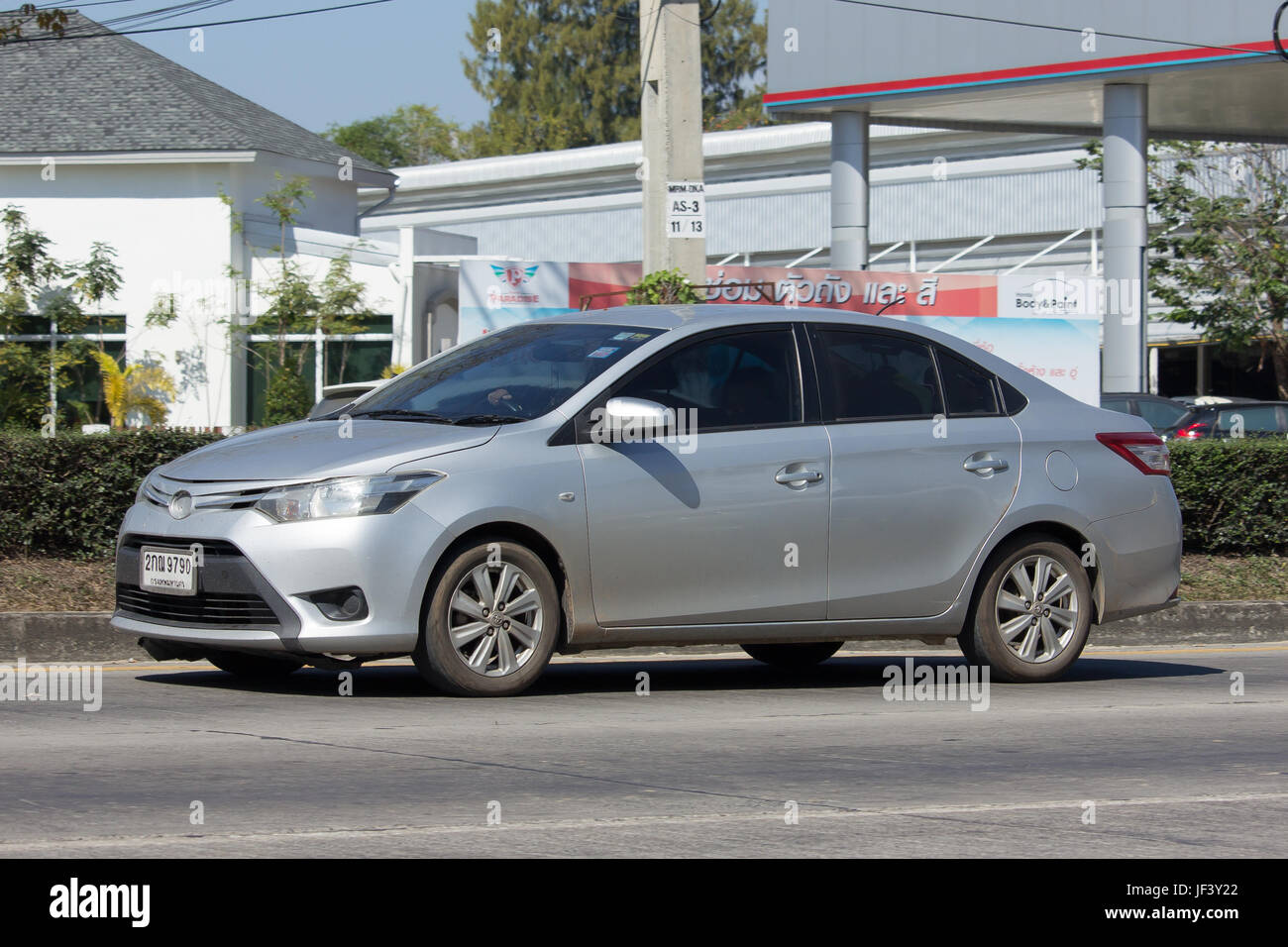 CHIANG MAI, THAILAND -JANUARY 26 2017: Private City Car Toyota Vios ...