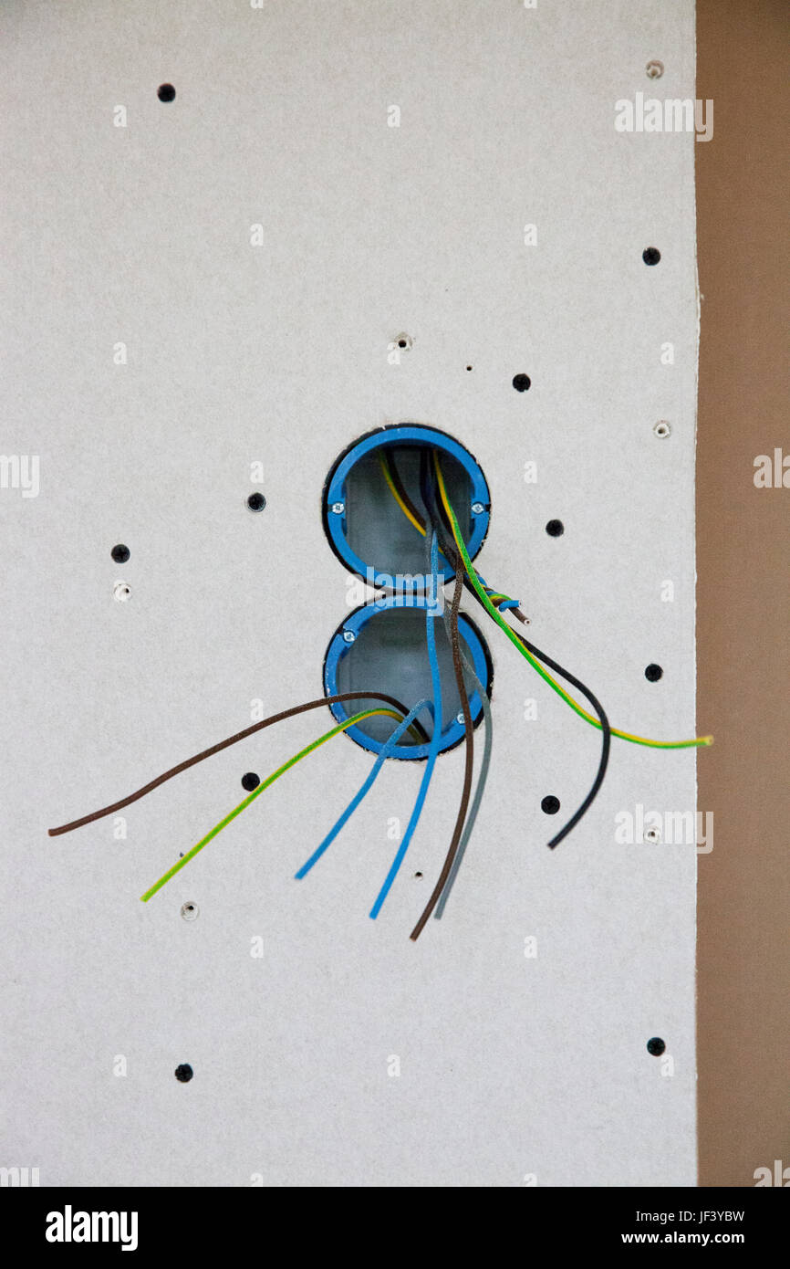 Close-up of electric cables Stock Photo - Alamy