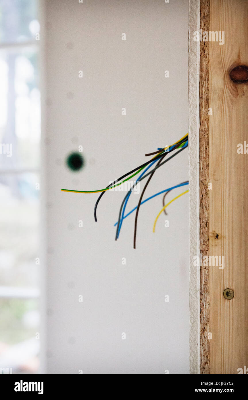 Close-up of electric cables Stock Photo - Alamy