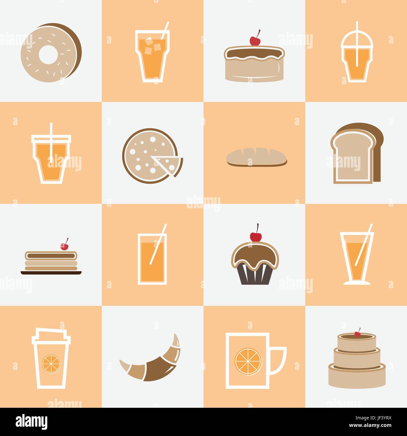 Food aliment bread bakery bakeshop Stock Vector Images - Alamy