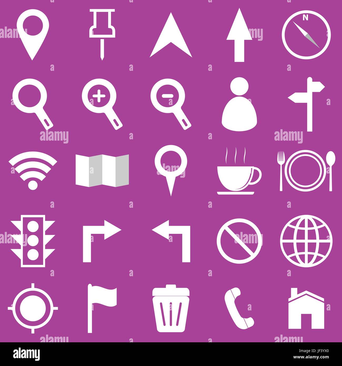 Atlas map symbols Stock Vector Images - Alamy