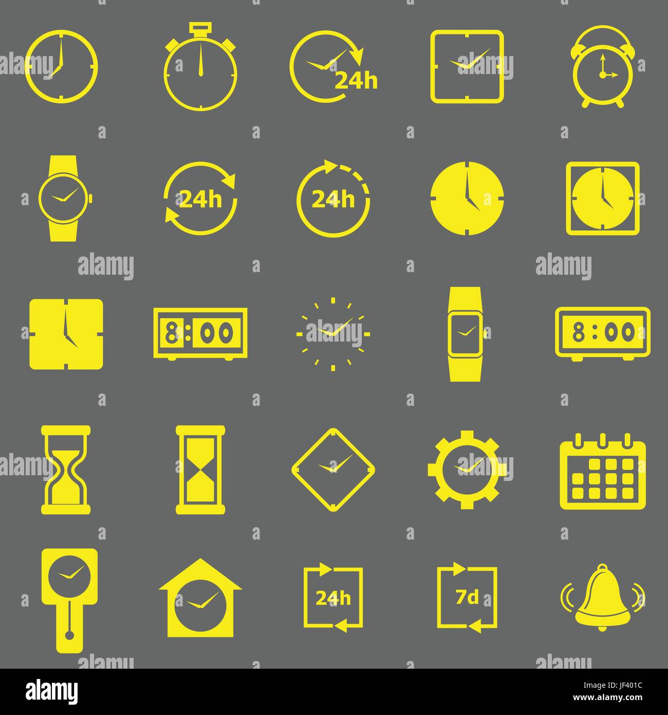 Clock watch icon calender calendar Stock Vector Images - Alamy