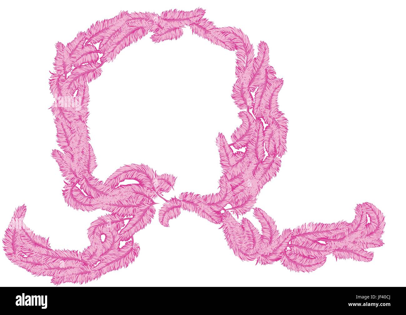 isolated, soft, illustration, feathers, costume, feather, fluffy ...