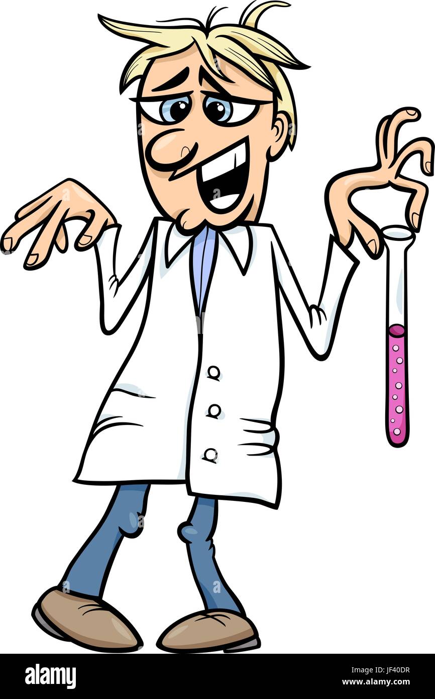 Scientist laboratory comic Stock Vector Images - Alamy