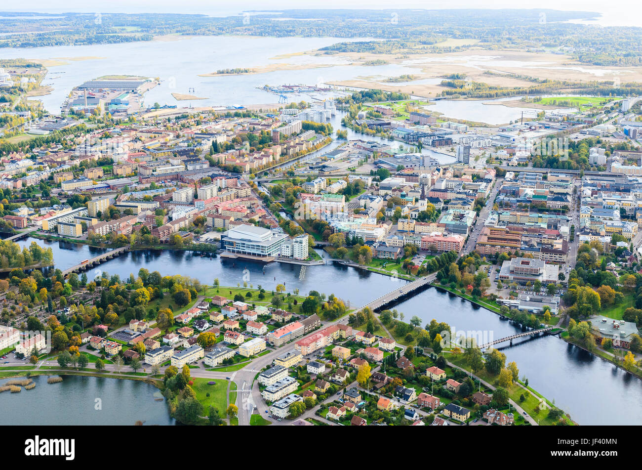 Aerial view of buildings Stock Photo - Alamy