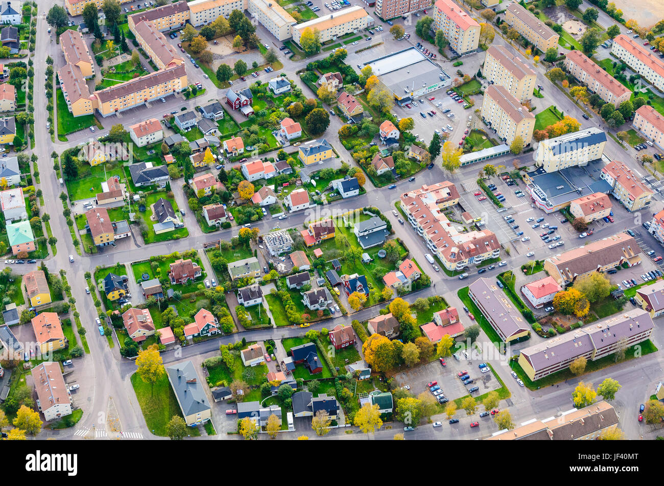 Aerial view of buildings Stock Photo - Alamy