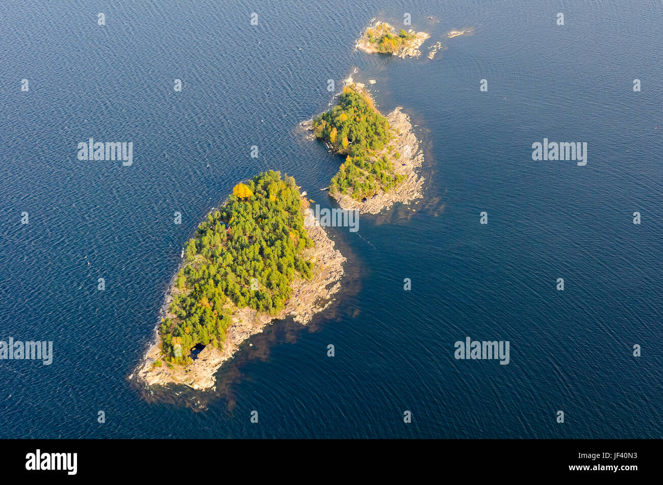 Aerial view of islands Stock Photo - Alamy