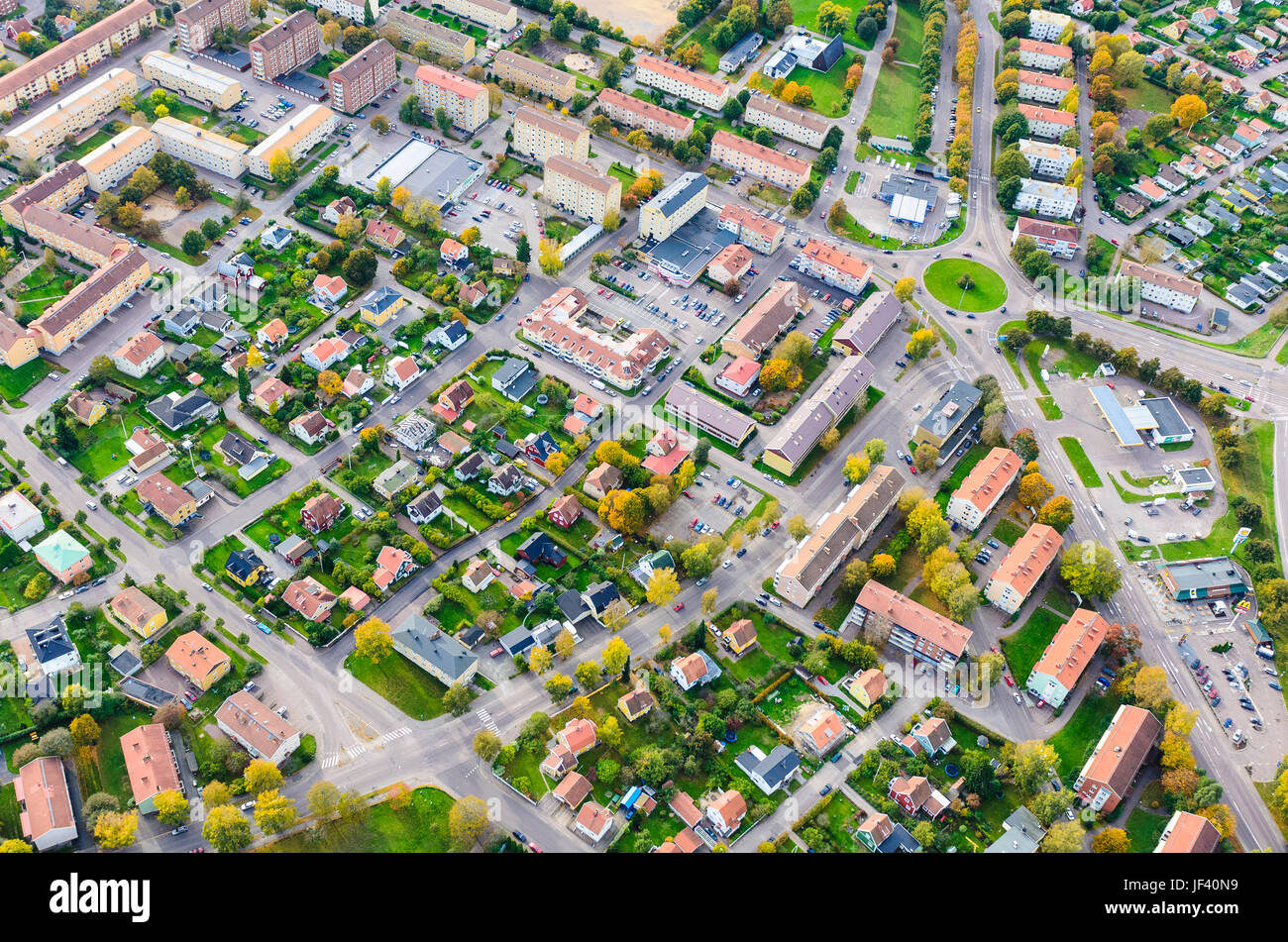 Aerial view of buildings Stock Photo - Alamy
