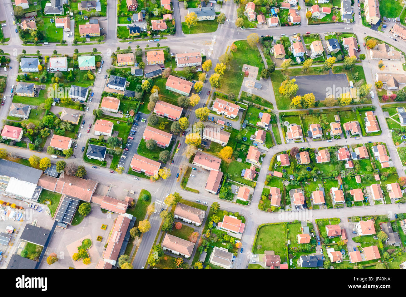 Aerial view of buildings Stock Photo - Alamy